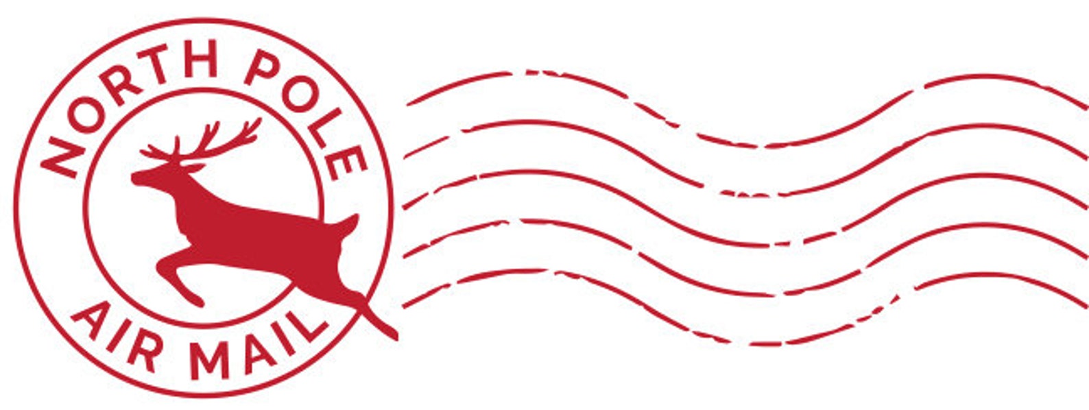 North Pole Self Inking Stamp/santa Stamp/reindeer - Etsy