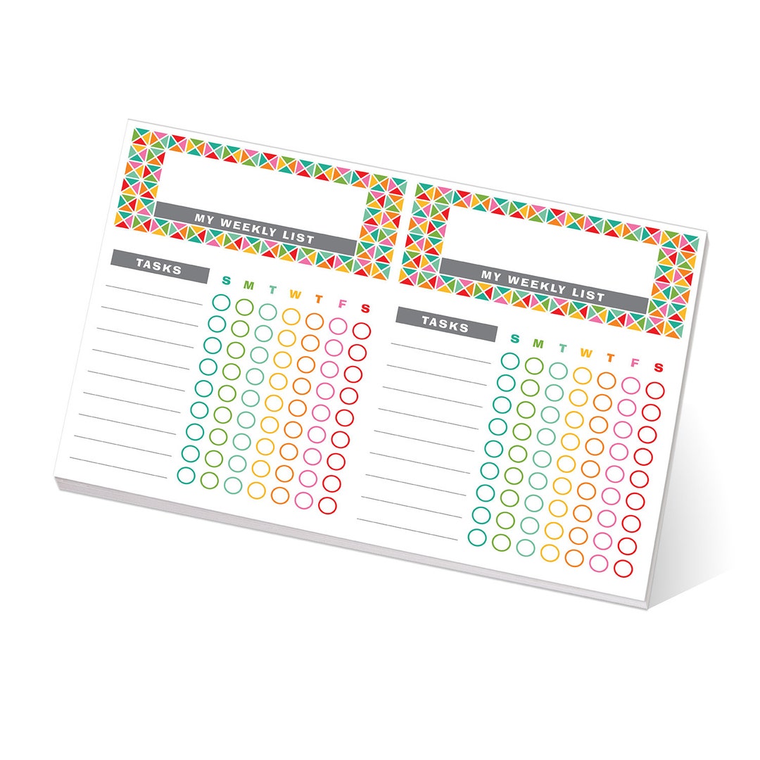 Bright Colorful Sticky Note Chore Chart / 16.25 X 11 Repositionable ...