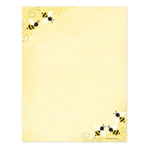 Bumble Bee Decorative Letterhead / 50 Sheets / 8.5 X 11 Trendy ...