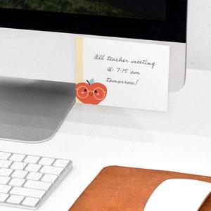 Cute Teacher Icons Sticky Note Pads / 4 X 3 Repositionable Classroom ...