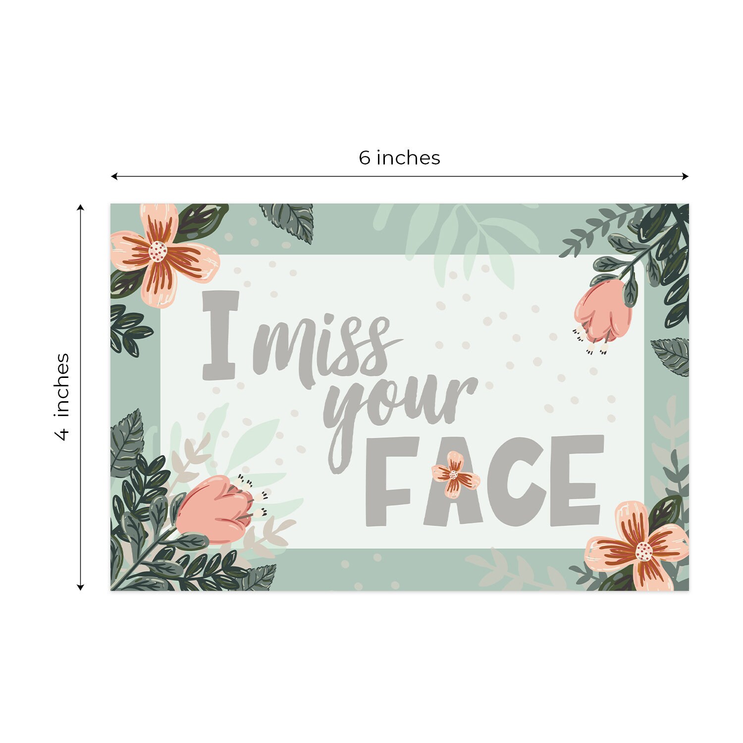 Miss You Encouraging Postcards/set of 25 Full Color 6 X - Etsy