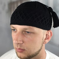Handmade Islamic Kufi Prayer Sufi Hat Dome Shaped Uzbek Men Inspired ...