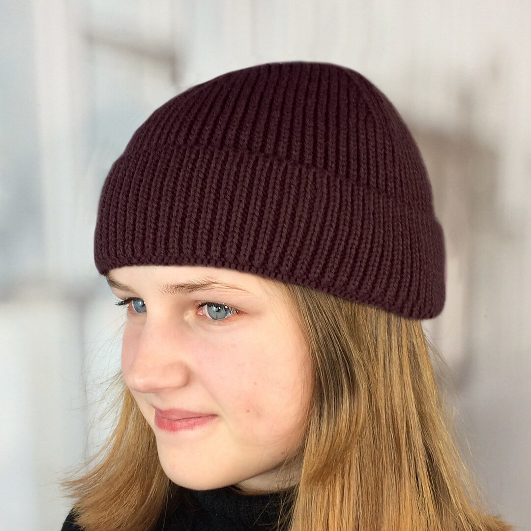 Mens Beanies Spring Hats Bright Short Mini Fisherman Hat Wool - Etsy