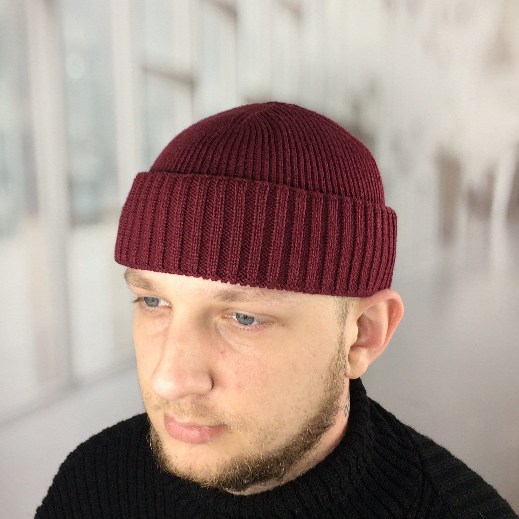 Mens Beanies Fisherman Beanie Hat Wool Spring Hats Crochet - Etsy