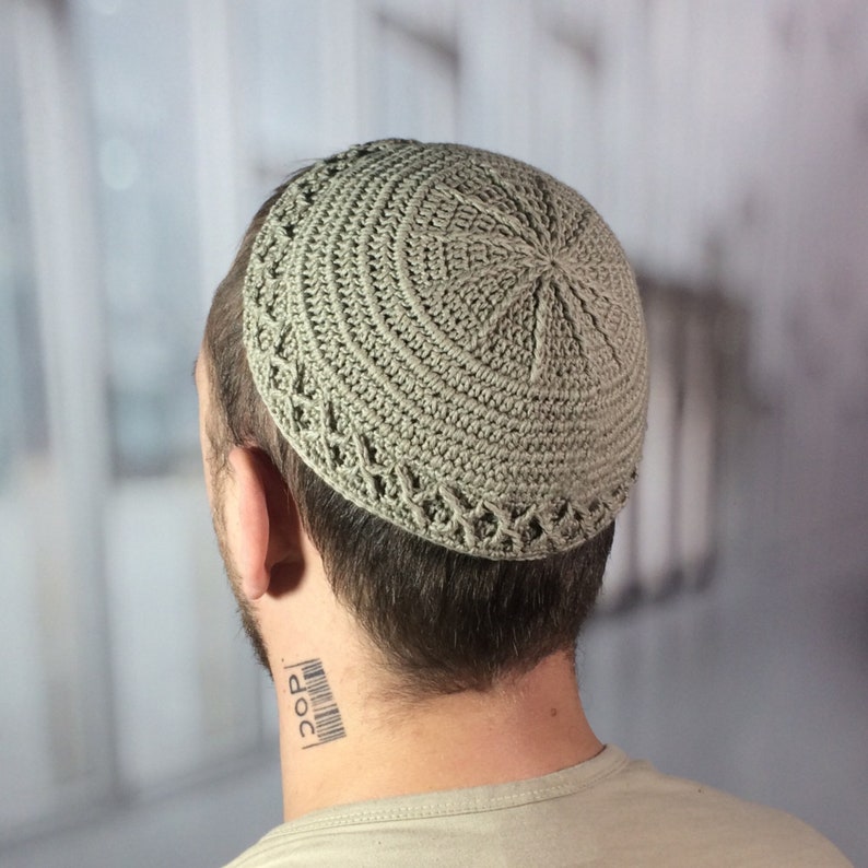 Large Custom Kippah Kippot Vs Yarmulke Magen David Jewish Knit - Etsy