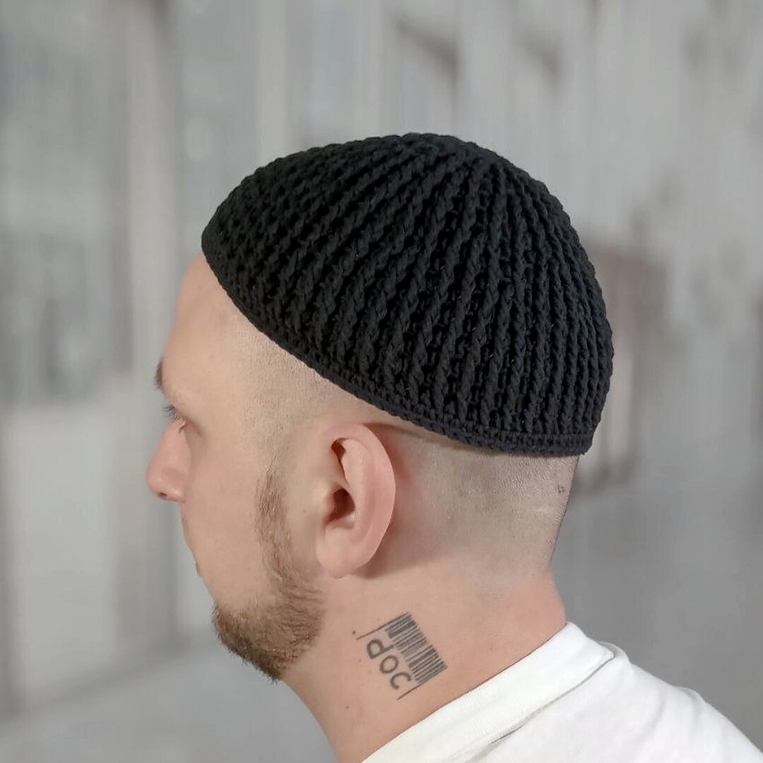 Extra Large Kippah: Woven Jewish Yarmulke With Double Sided Pattern - Etsy