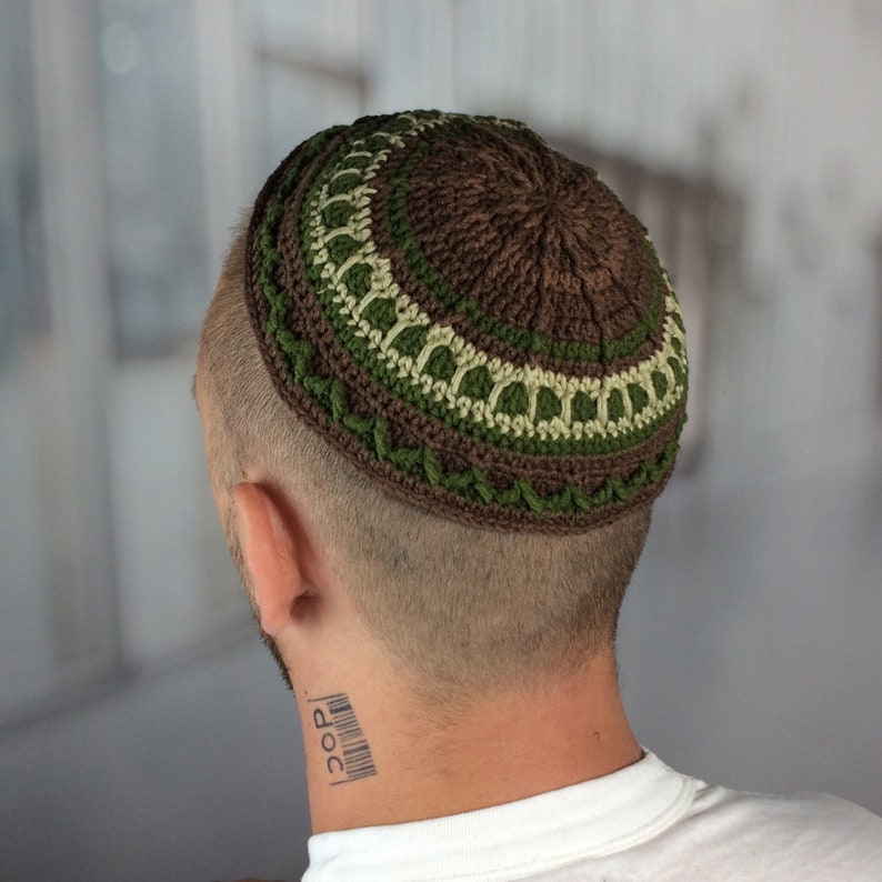 Frik Kippah: Jewish Yarmulke Custom Crochet Kippot. Rosh Hashanah ...