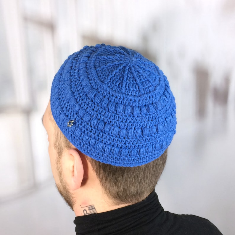 Large Star of David Kippah: Crochet Hanukkah Kippot, Yarmulke, Jewish ...