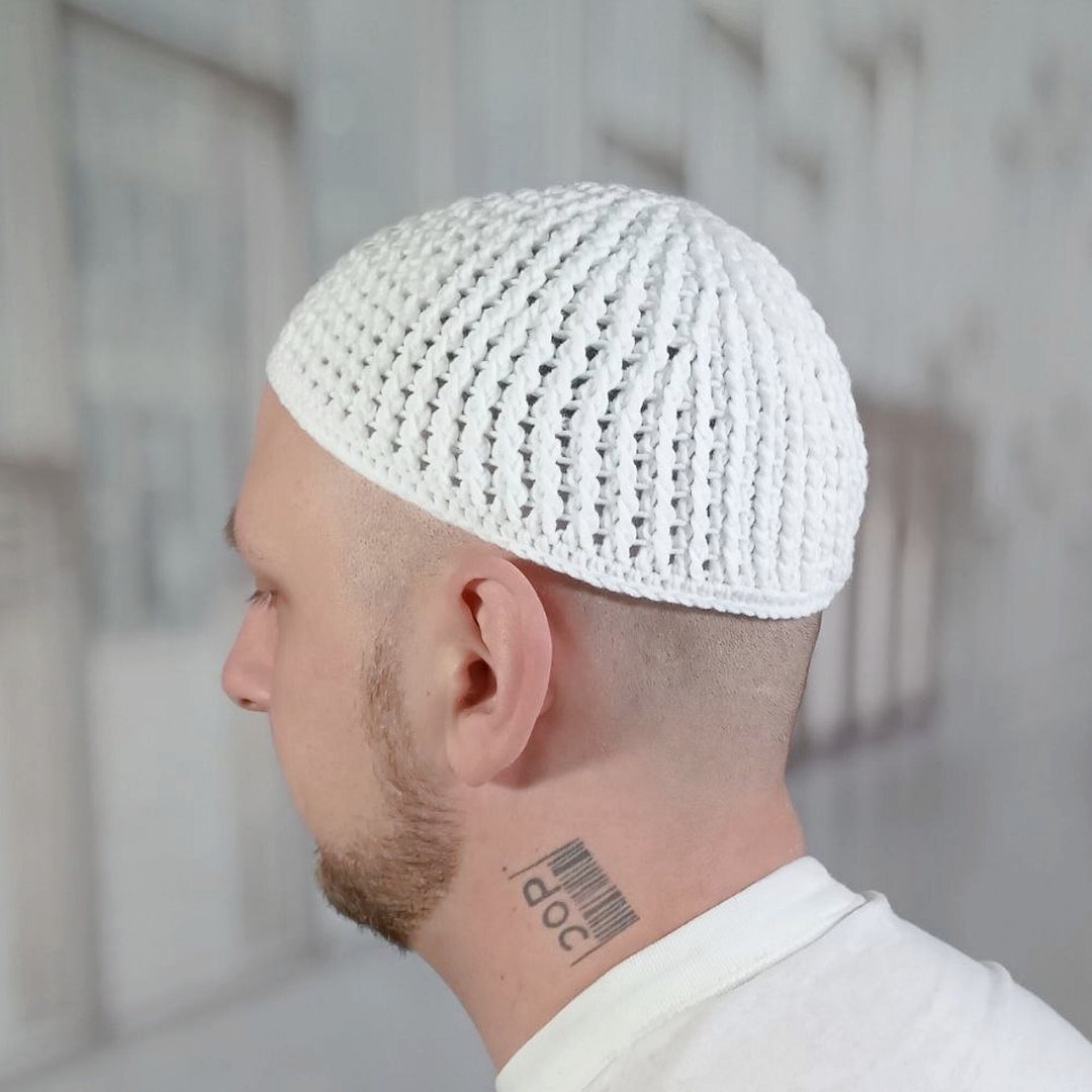 Extra Large Kippah: Woven Jewish Yarmulke With Double Sided Pattern - Etsy