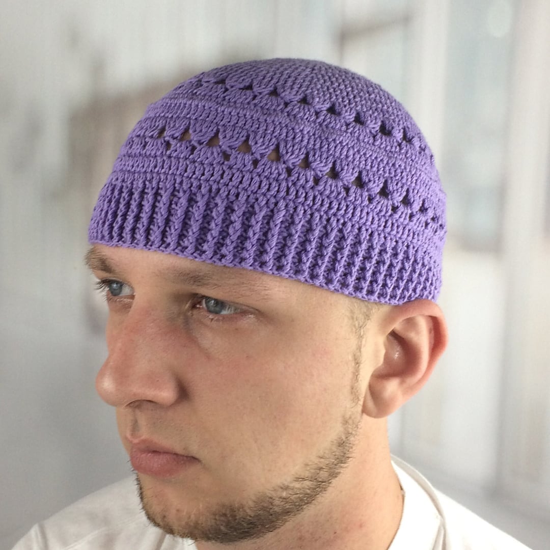 Knit Prayer Kufi: Crochet Islamic Beanie, Eid Ramadan Gift - Etsy