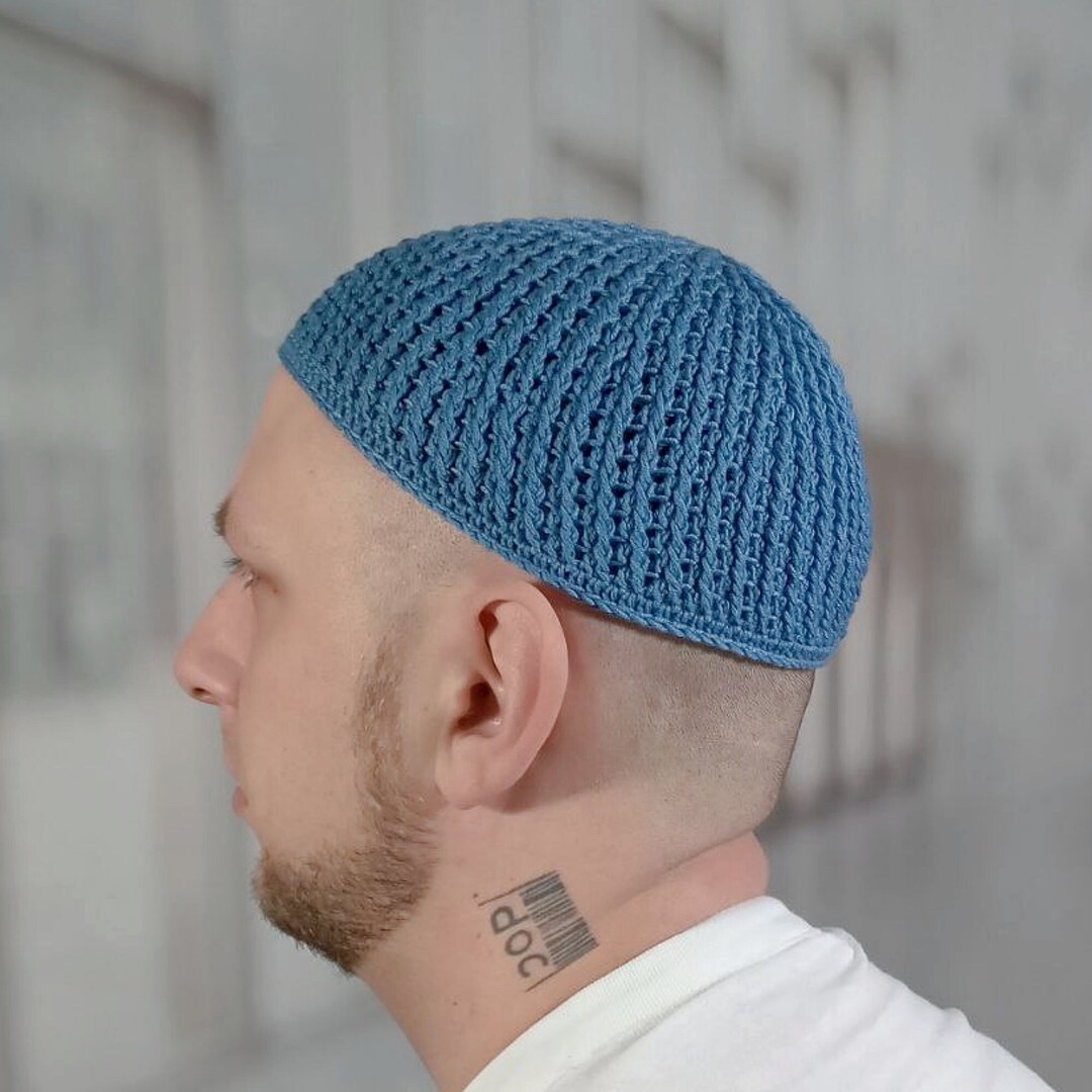 Extra Large Kippah: Woven Jewish Yarmulke, Double Sided Pattern - Etsy