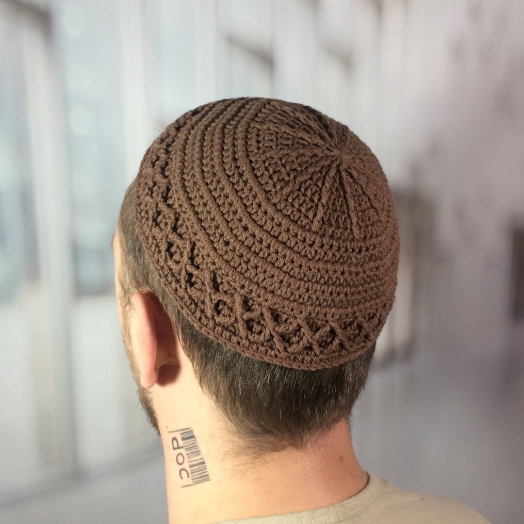 Custom Knit Kippah: Crochet Cotton Yarmulke for Jewish Holidays - Etsy