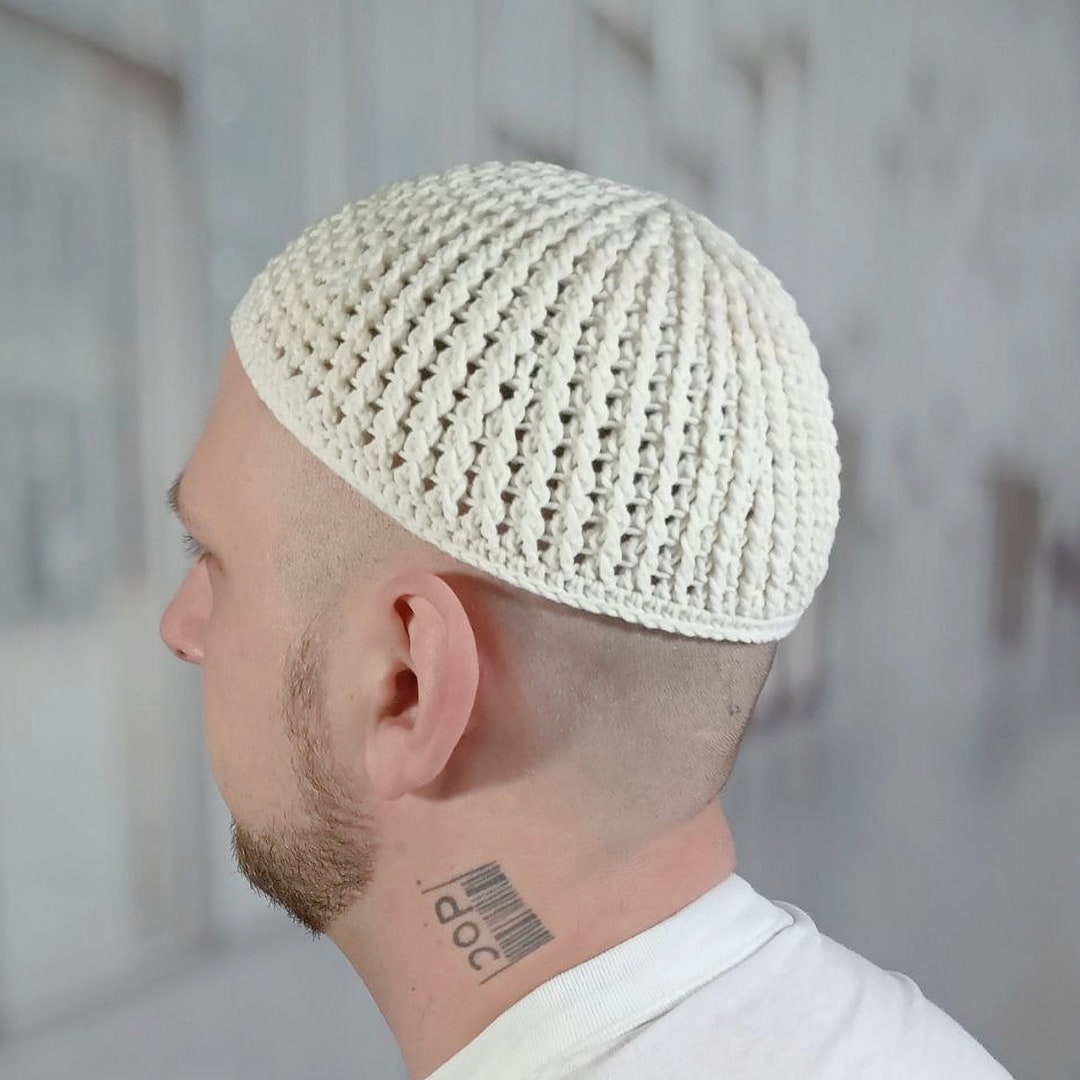 Extra Large Cotton Kippah: Woven Jewish Yarmulke With Double Sided ...