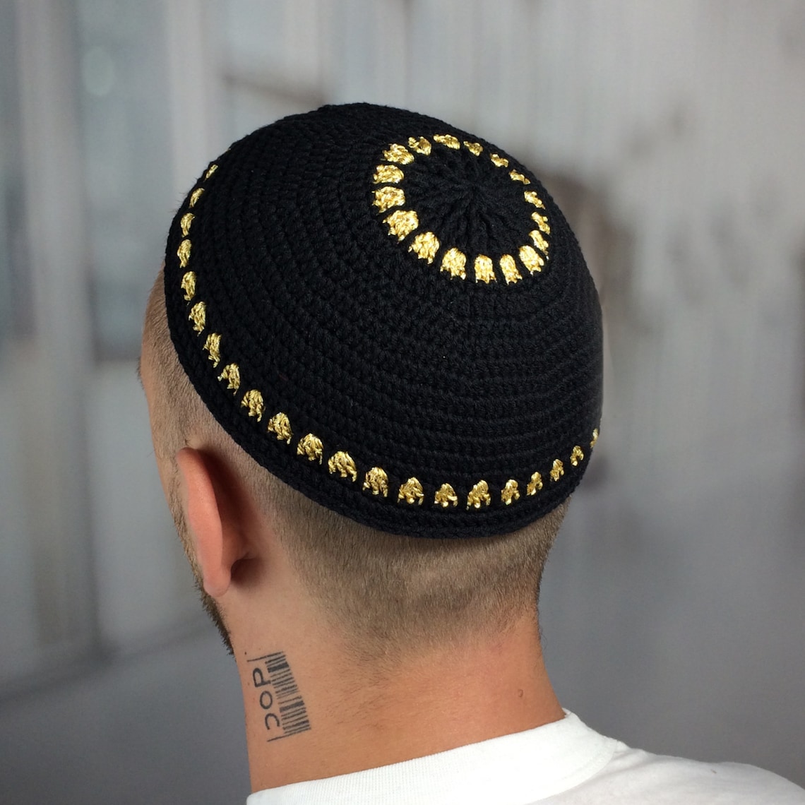 Knit Kippot Large Kippah 10' XXL Wedding Kippa Yarmulke - Etsy