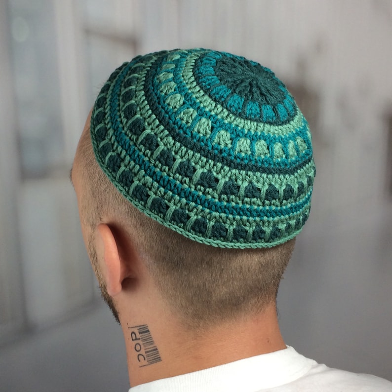 Frik Kippah XXL: Jewish Yarmulke Custom Knit Kippot Pessah Gift - Etsy