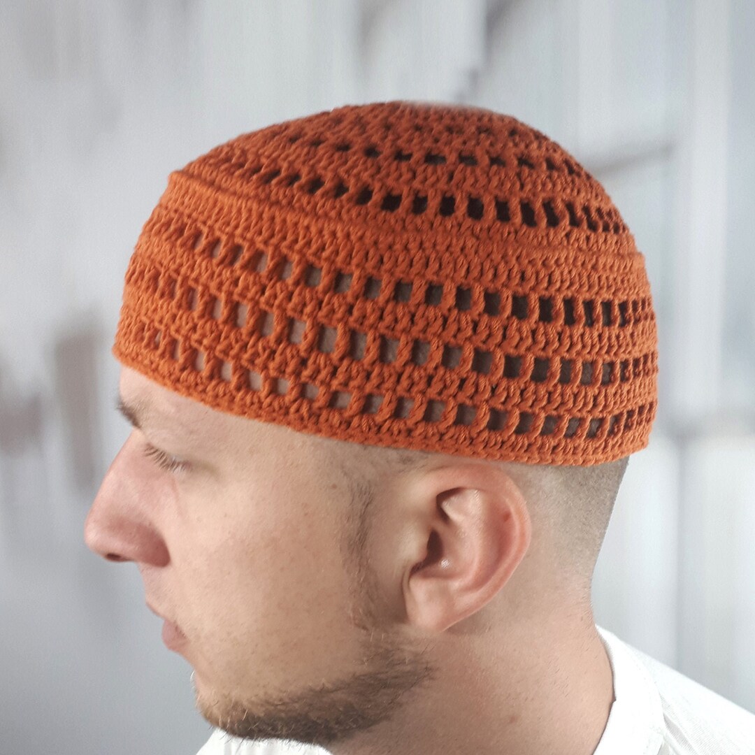 Large Kufi Hat Mens Spring Hats Mens Beanies Crochet Beanie Men Prayer ...