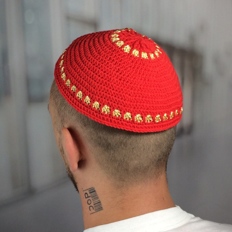 Knit Kippot Large Kippah 10' XXL Wedding Kippa Yarmulke - Etsy