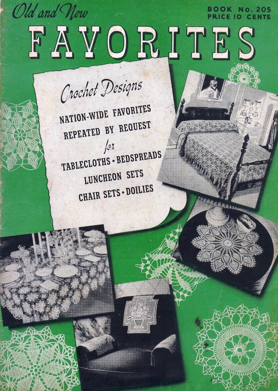 Spool No. 205 C. 1944 20 Desings Crochet Book Pattern PDF 0136 - Etsy