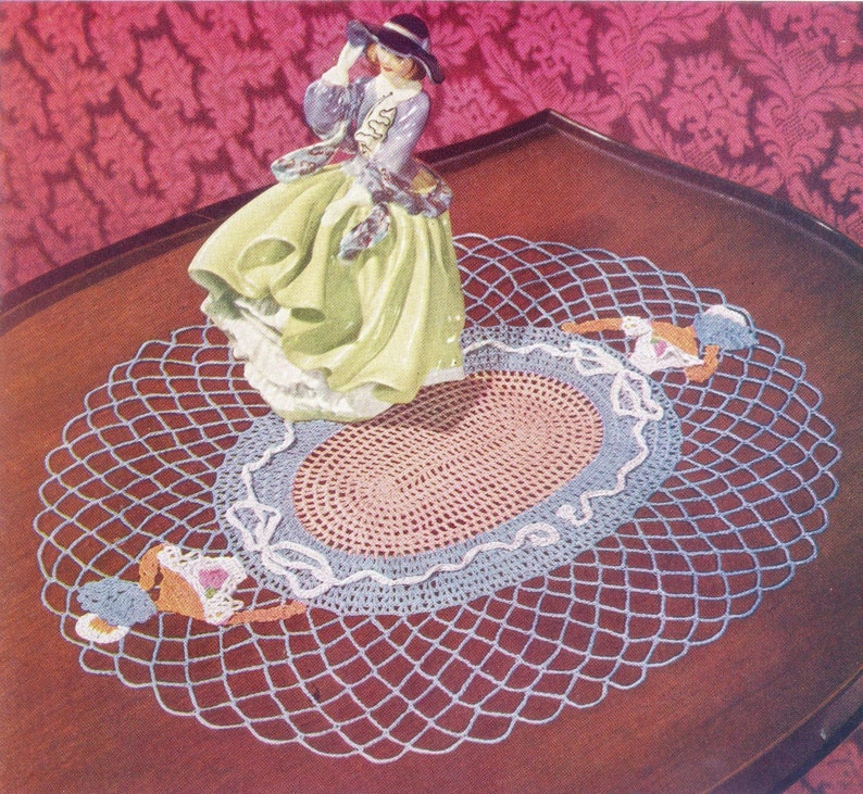 Clarks 262 C. 1949 12 Crinolines Crochet Pattern Book PDF 0042 - Etsy