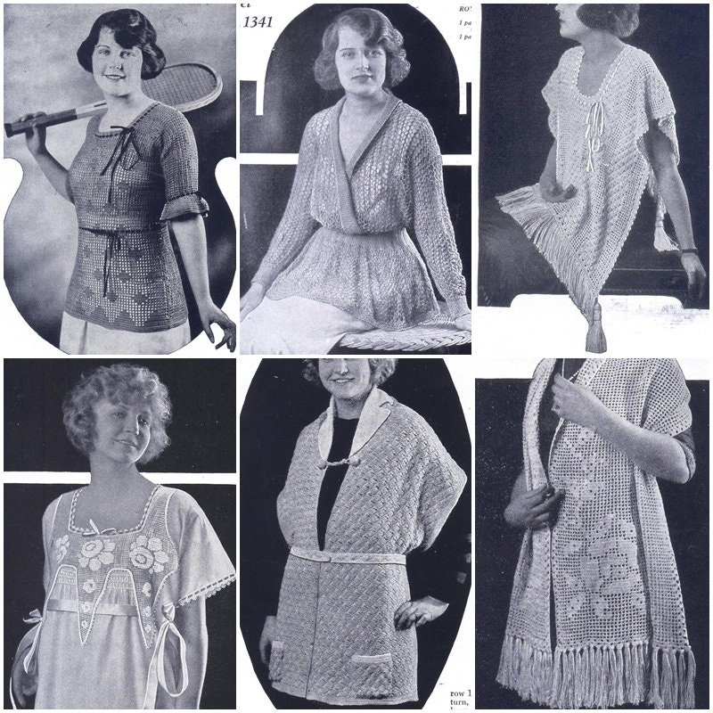 Royal Society 15 C. 1920 Crochet Knitting 27 Patterns Book PDF 0154 - Etsy