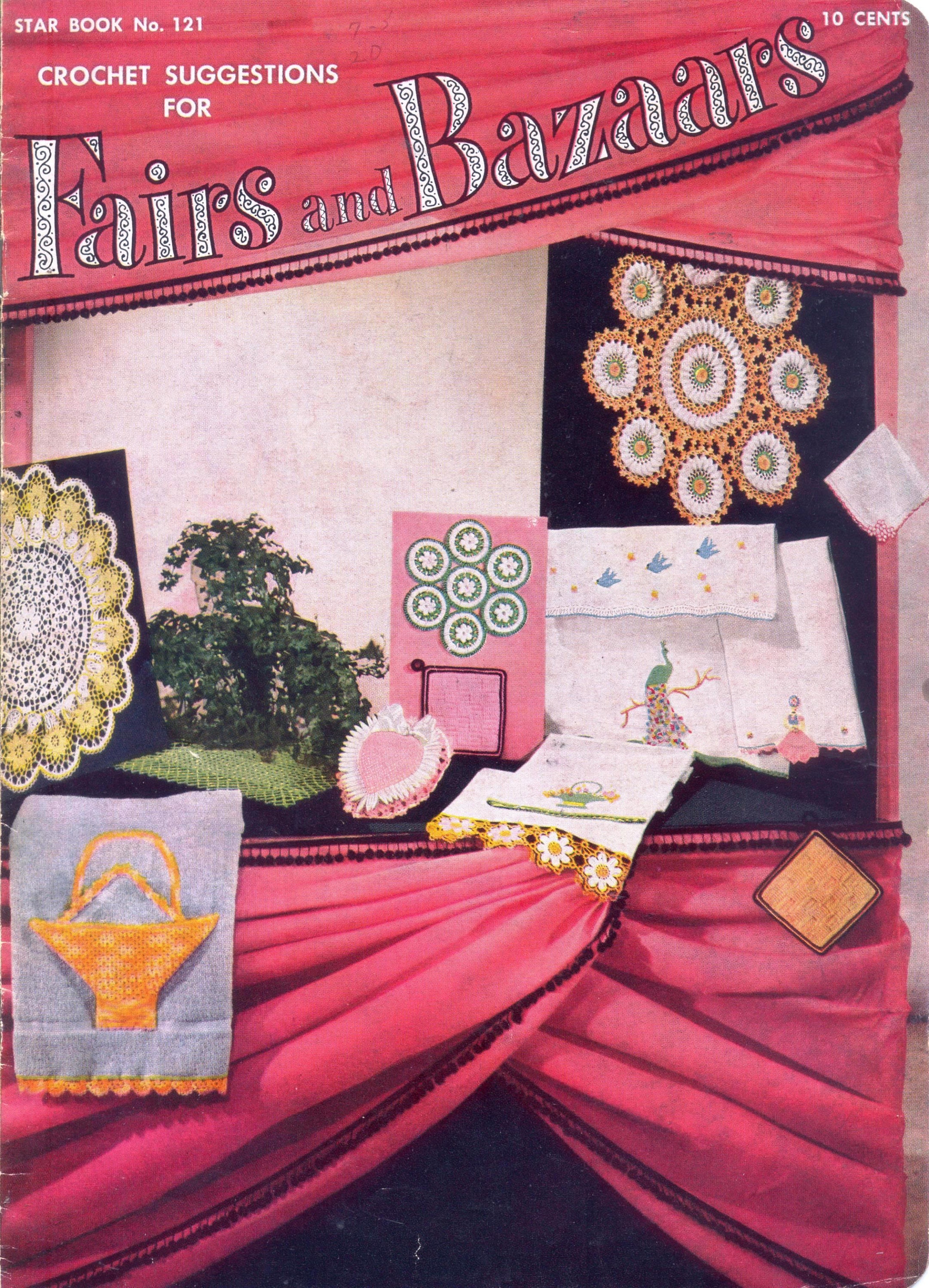American #121 1940s Crochet Pattern 14 Bazaars Book PDF 0157 - Etsy