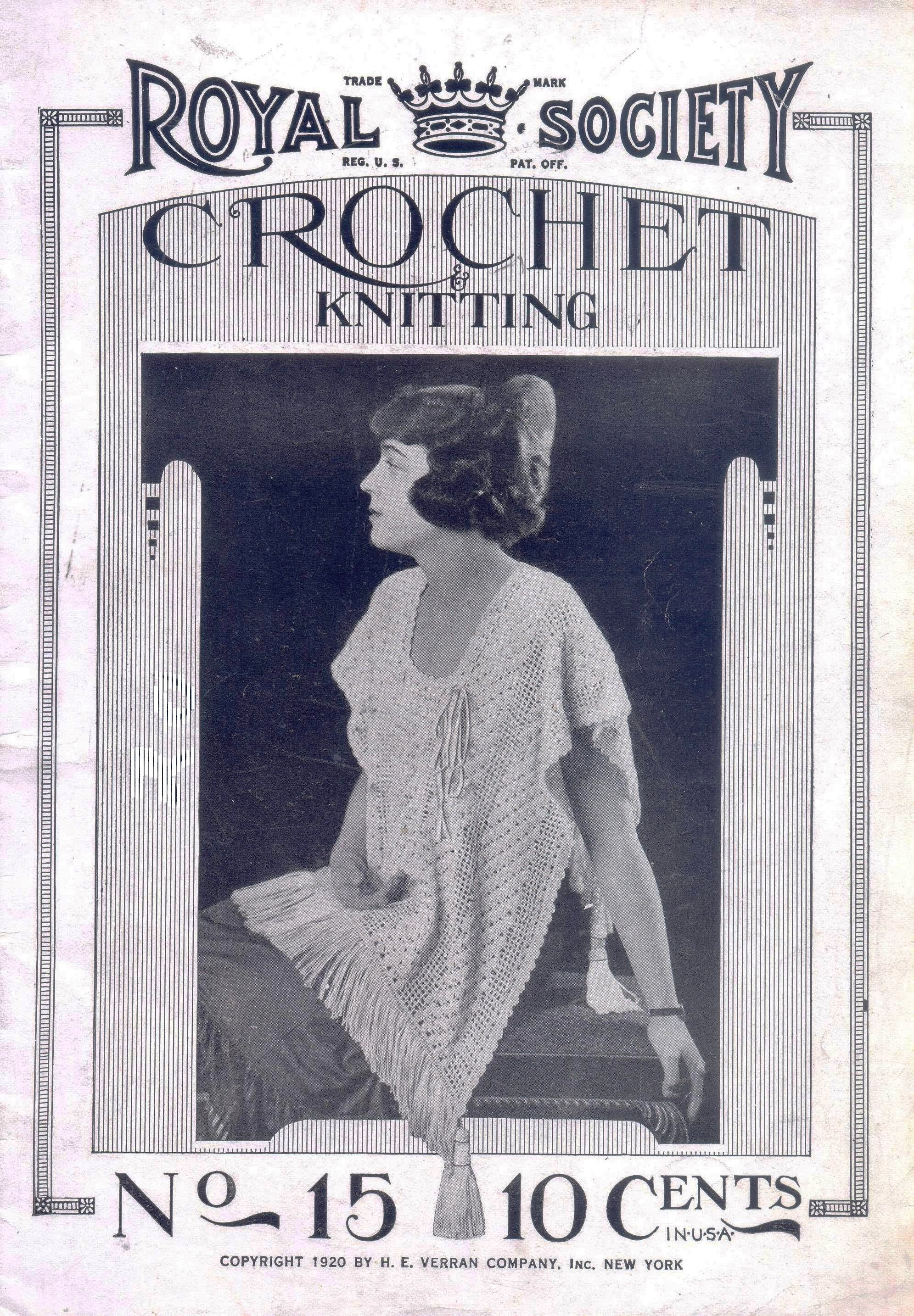 Royal Society 15 C. 1920 Crochet Knitting 27 Patterns Book PDF 0154 - Etsy