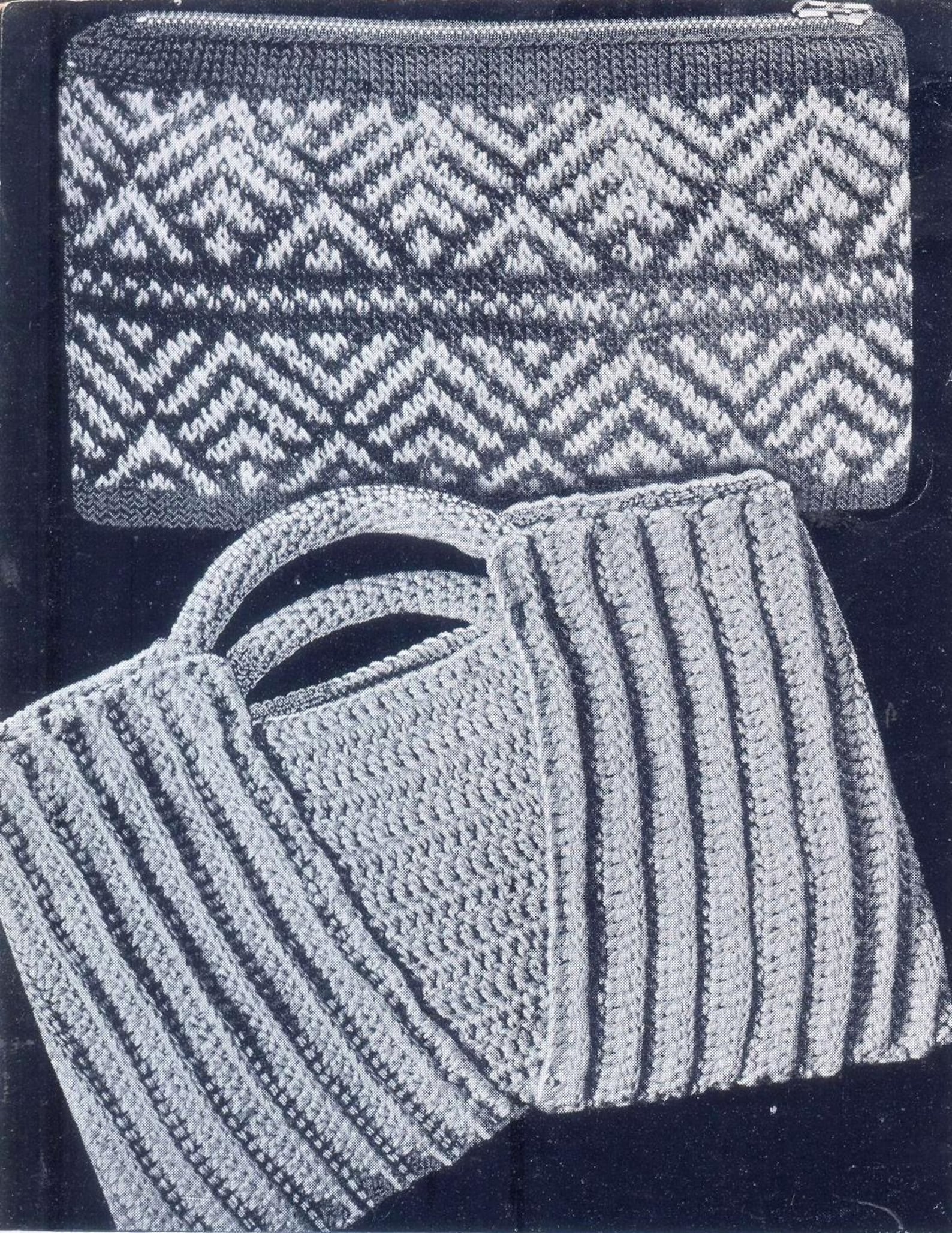 Clarks 57 1950s 39 Projects Bags Crochet Knit Pattern Book - Etsy