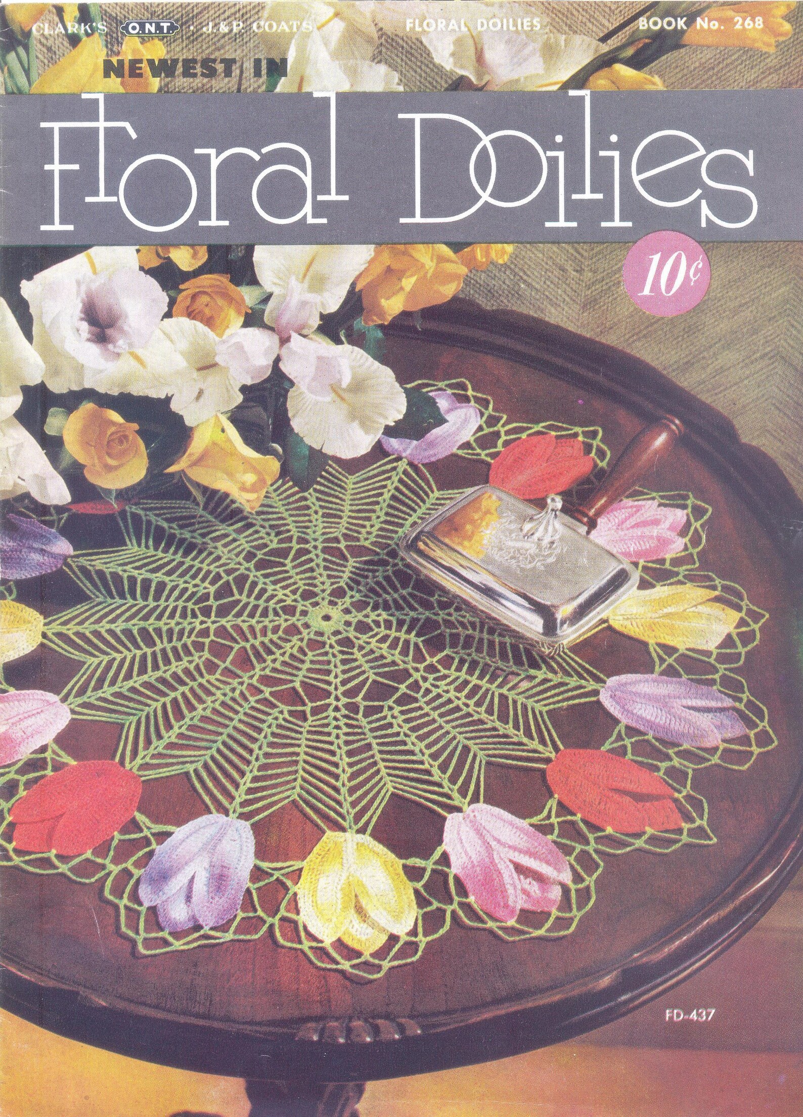 Clarks 268 C.1950 12 Doilies Crochet Book Pattern File PDF - Etsy