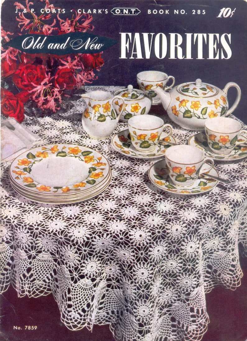 Coats 285 C. 1952 14 Favorites Crochet Pattern Book Pattern PDF 0141 - Etsy