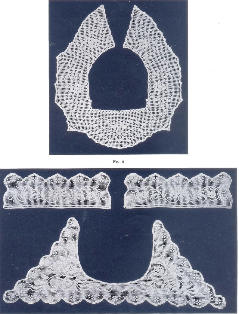 Kirchmaier #2 C. 1913 17 Projects Filet Crochet Book Pattern PDF 0054 ...