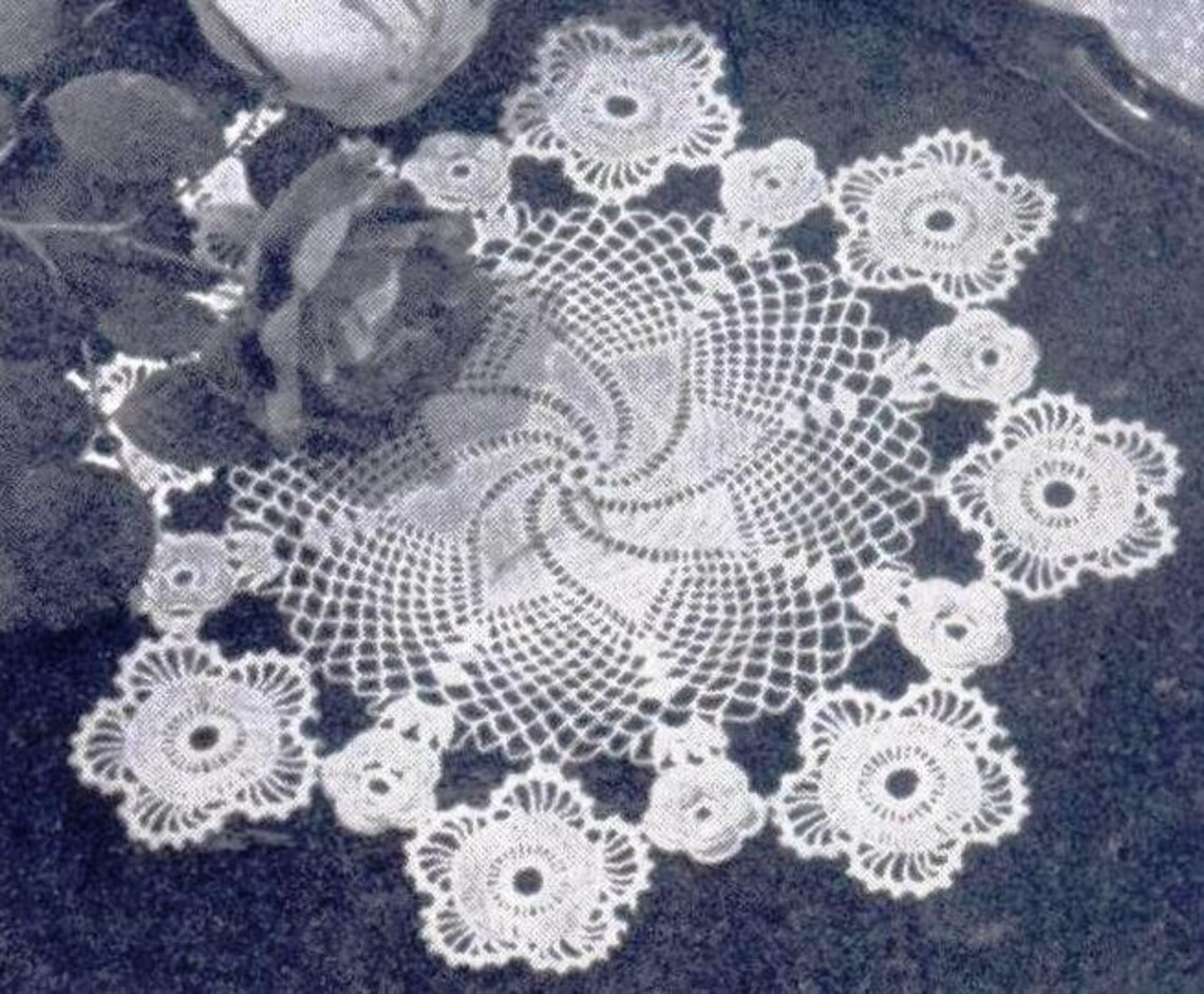 Spool #201 C. 1943 17 Doilies Crochet Pattern Book PDF 0146 - Etsy