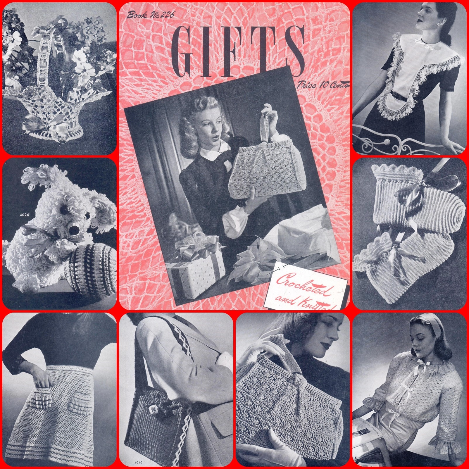 Clarks No. 226 C.1945 30 Gifts Crochet Knitted Pattern File PDF 0130 - Etsy