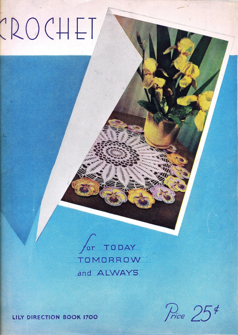 Lily #1700 C. 1947 38 Projects Crochet Pattern Book PDF 0165 - Etsy
