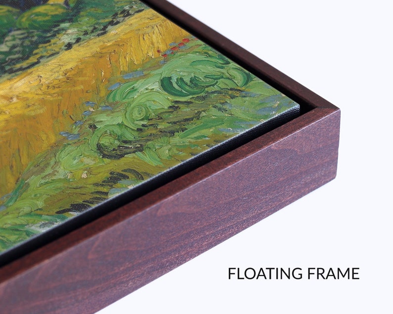 Vincent Van Gogh "wheat Field With Cypresses" Framed Art Print on ...