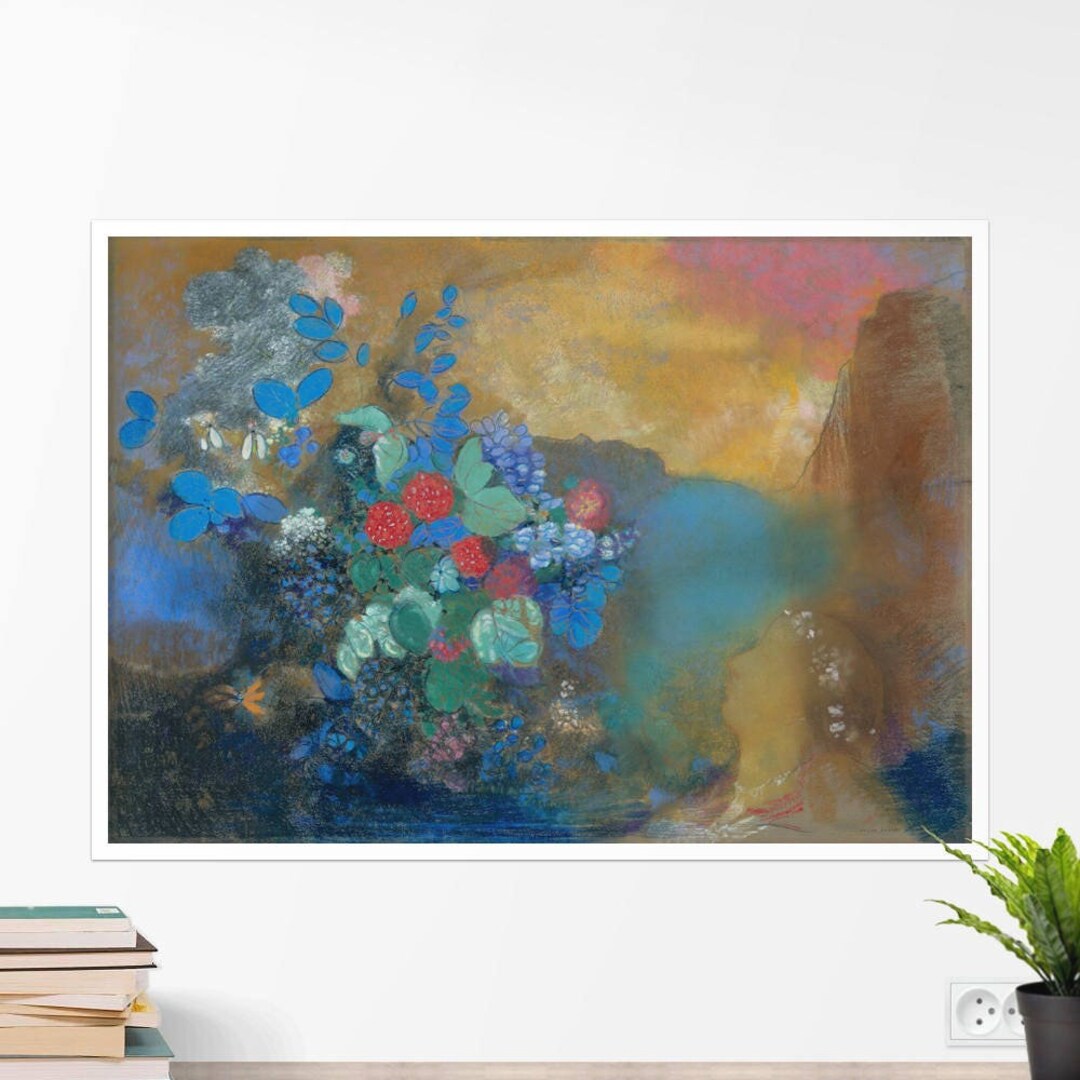 Odilon Redon, "ophelia Among the Flowers". Art Poster, Art Print ...