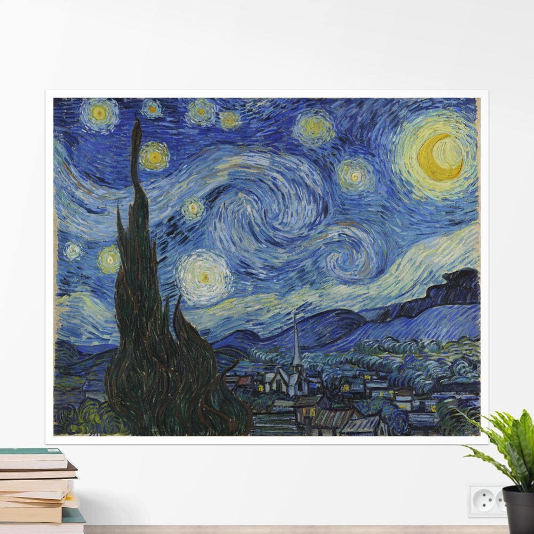 Vincent Van Gogh, "starry Night". Art Poster, Art Print, Rolled Canvas ...