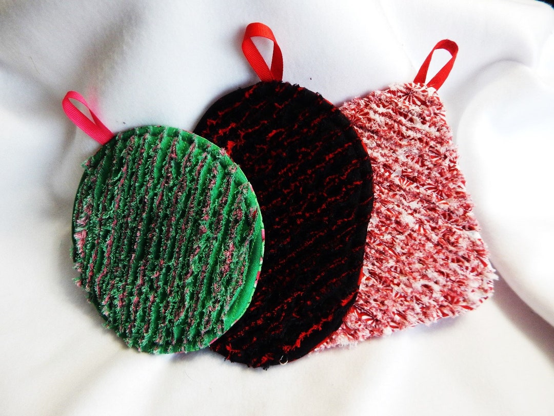 ITH Chenille Pot Holder Combo Set - Etsy