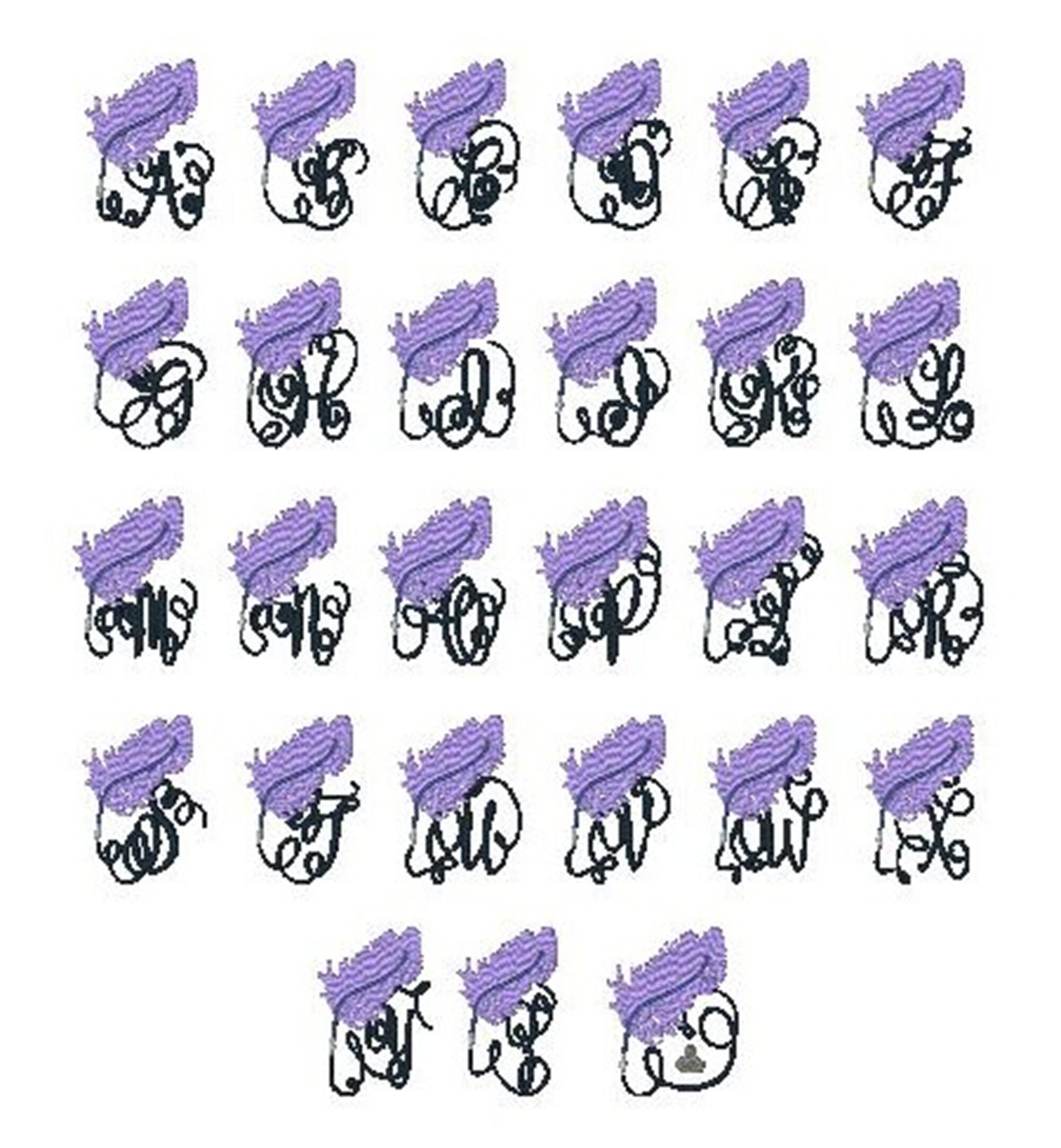 ITH Journal Cover With Monograms Set includes All 26 Letters and the ...