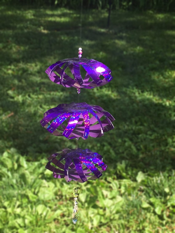 Windspinner Purple Sparkle Over a Dark Purple Bottom - Etsy