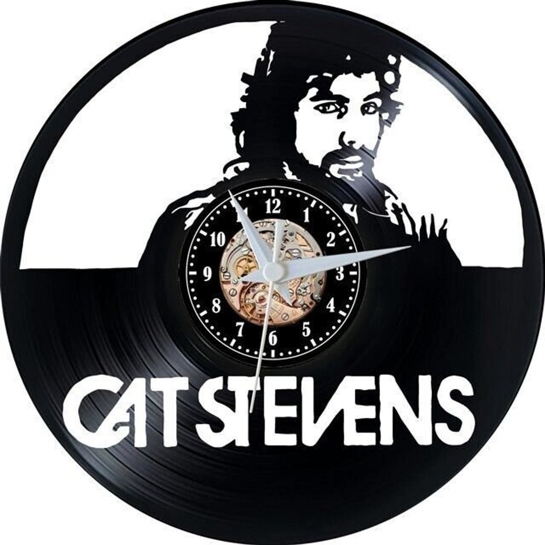 Vinyl Clock Handmade Vinyl Wall Clock on Real 33 Rpm LP Record cat ...