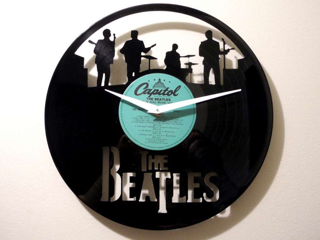 Vinyl Clock Vinyl Wall Clock Hand Made on Real 33 RPM LP Record ...