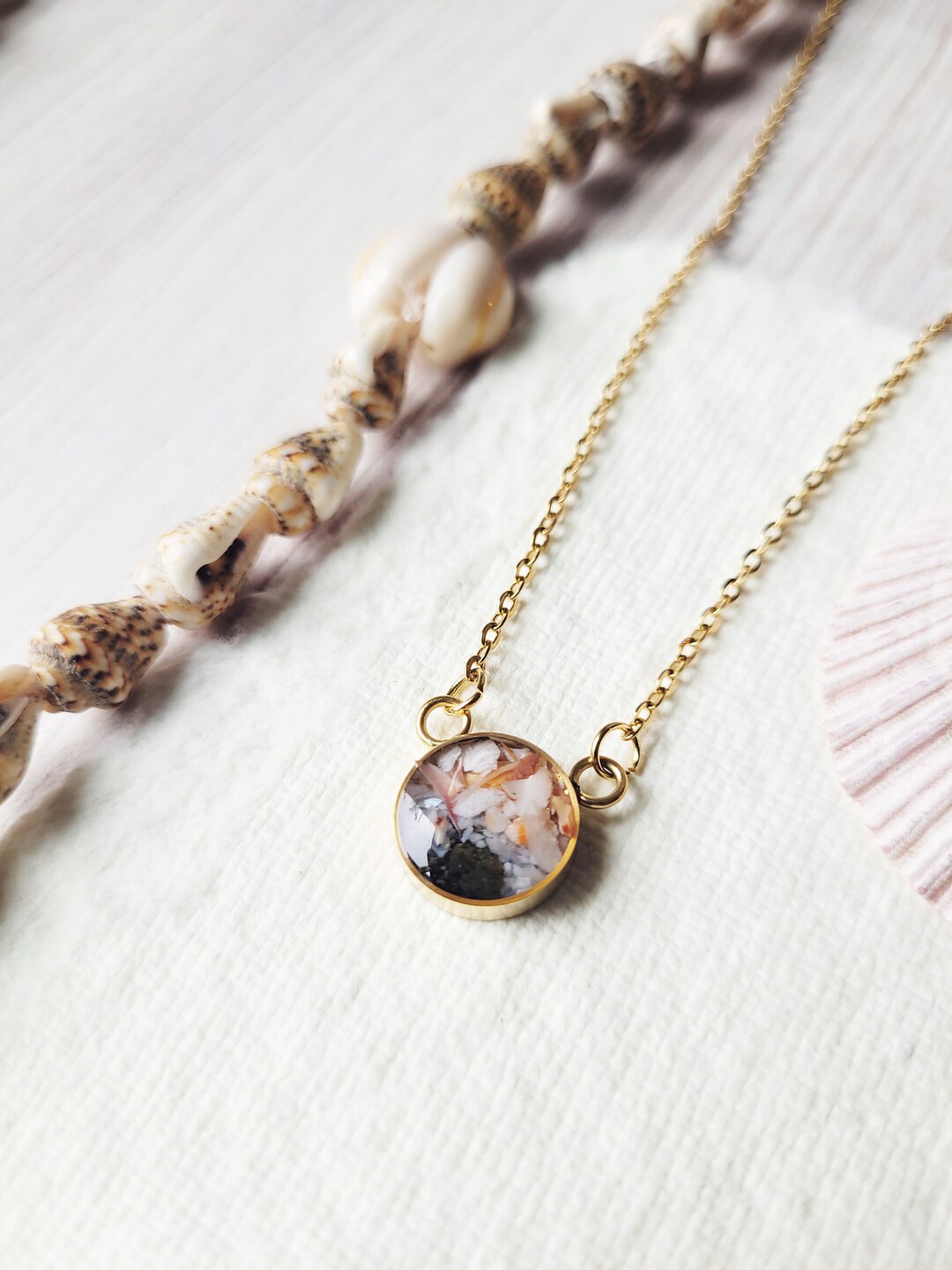 Alaska Sand and Shell Necklace, Small Charm, You Pick the Alaska Sand ...