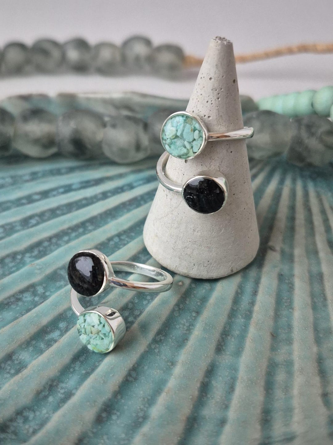 Byron Glacier Silt Ring, Sand From Alaska size 8 - Etsy
