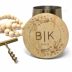 Custom Bulk Wedding Favors, Personalized Wooden Coaster Set, Monogram ...