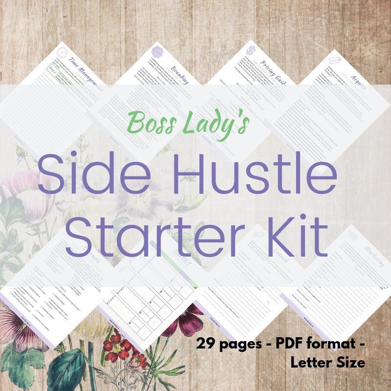 Printable Business Plan Template - Side Hustle Starter Kit for ...