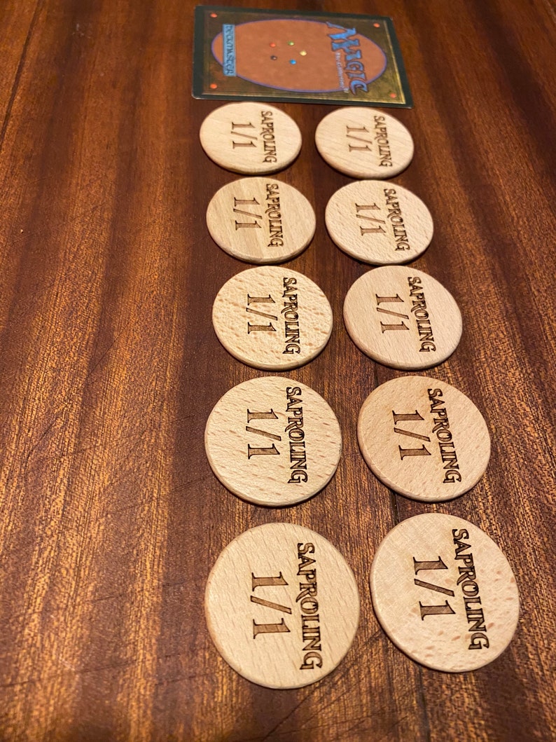 Solid Wood MTG Custom Creature Tokens - Etsy