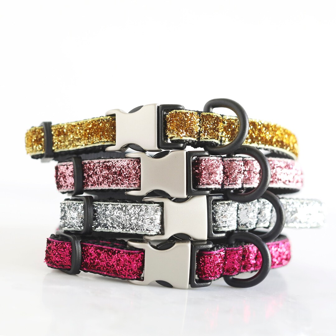 Sparkly Mermaid TOY or PUPPY Dog Glitter Collar - 8 Colors | Glitter ...