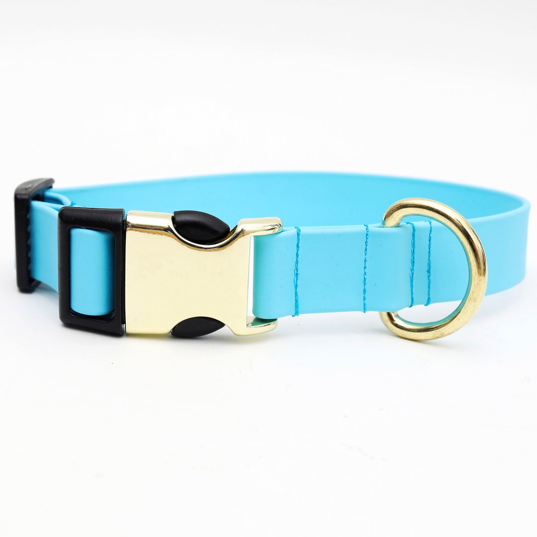 Cloud Blue Biothane Dog Collar: Waterproof, Lightweight, Durable - Etsy