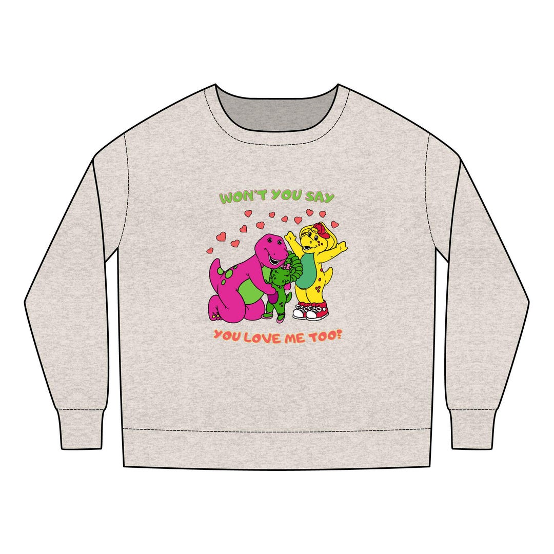 Barney & Friends Toddler Crewneck - Etsy