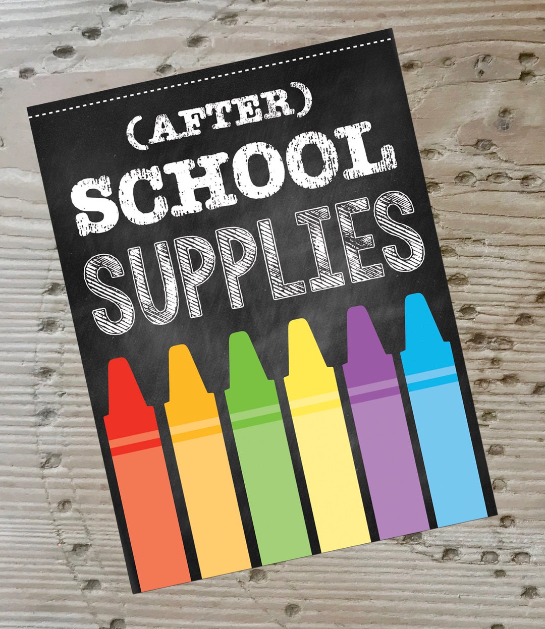 TEACHER TAG After School Supplies - Etsy
